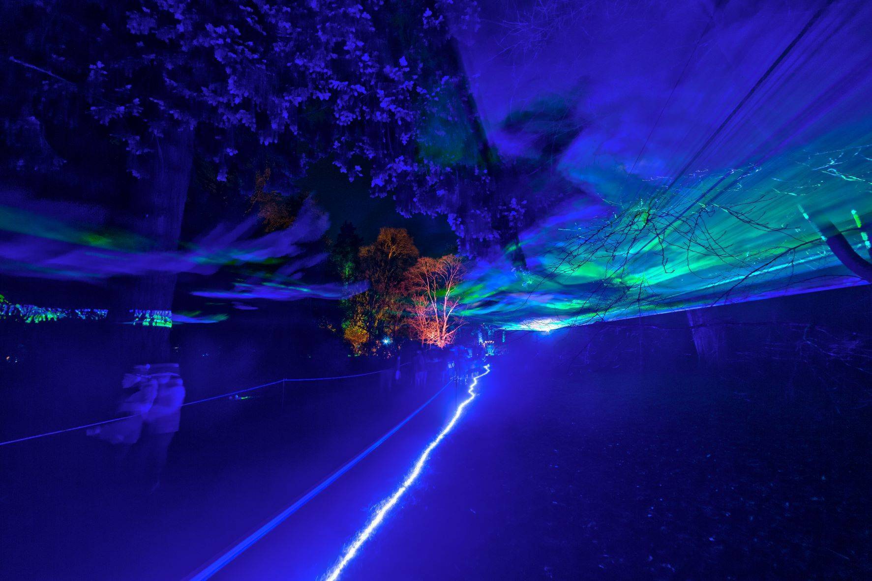 Beam artists create colour laser light show resized - Bristol Shopping ...